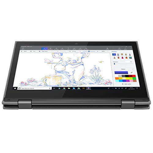 Lenovo 300e 11.6" 2-in-1 Touchscreen Winbook (Intel N4120, 4GB RAM, 64GB Storage, Stylus, Webcam) Ruggedized, Water Resistant, Convertible Education Laptop, IST Computers Pen, Windows 10 / 11 Pro