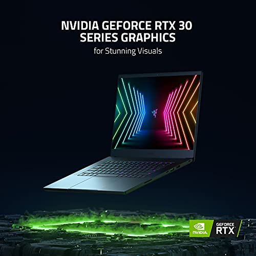 Razer Blade 15 Gaming Laptop: NVIDIA GeForce RTX 3080 - 11th Gen Intel 8-Core i7 CPU - 15.6” QHD 240Hz - 32GB RAM - 1TB SSD - Windows 11 - CNC Aluminum - Chroma RGB - THX Spatial Audio