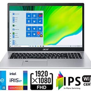 Acer Aspire 5 A517-52-59SV, 17.3" Full HD IPS Display, 11th Gen Intel Core i5-1135G7, Intel Iris Xe Graphics, 8GB DDR4, 512GB NVMe SSD, WiFi 6, Fingerprint Reader, Backlit Keyboard