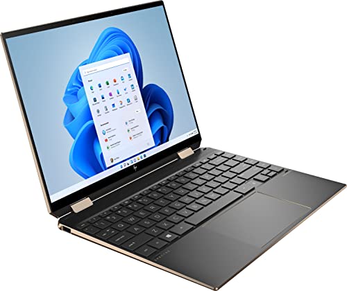 HP 2022 Spectre 13.5" 3K2K OLED Touch 2-in-1 Laptop Intel EVO 11th Core i7-1195G7 Iris Xe Graphics 16GB DDR4 1TB SSD WiFi 6E HDMI Thunderbolt4 Backlit KB Fingerprint Windows 11 Pro w/ Pen and RE USB