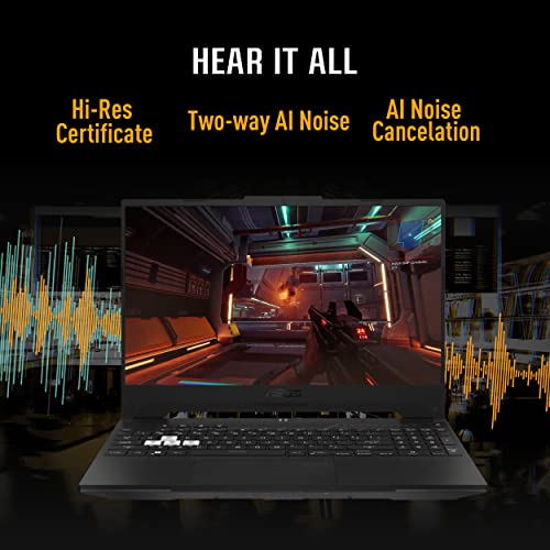 ASUS TUF Dash 15 (2022) Gaming Laptop, 15.6144Hz FHD Display, Intel Core i7-12650H, GeForce RTX 3060, 16GB DDR5, 512GB SSD, Thunderbolt 4, Win 11H, Off Black, FX517ZM-AS73 (Renewed)