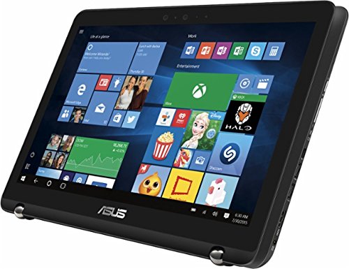 Asus 2-in-1 15.6" Touch-Screen FHD Laptop, Intel Core i7-7500U, 12GB DDR4 RAM, NVIDIA GeForce 940MX 2GB, 2TB HDD, Bluetooth, HDMI, Backlit keyboard, HD Webcam, Win10- Sandblasted black aluminum