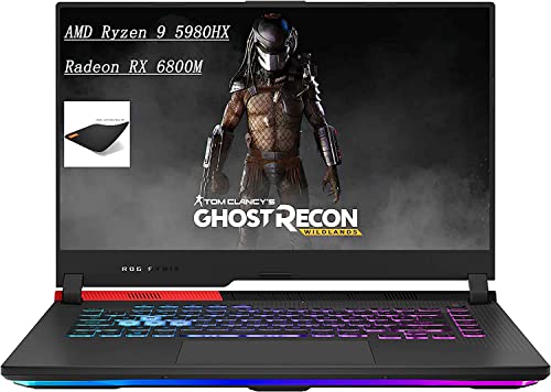 ASUS - ROG Strix G15 Advantage Edition- 15.6" QHD(2560 x 1440) Gaming Laptop - AMD Ryzen 9 5980HX - Radeon RX 6800M-Win 11 Home，with Accessories (32GB RAM | 1TB PCIe SSD)