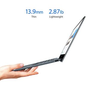 ASUS ZenBook Flip 13 OLED Ultra Slim Convertible Laptop, 13.3” Touch, Intel Evo Platform Core i5-1135G7 Processor, 8GB RAM, 512GB SSD, Windows 10 Home, AI Noise-Cancellation, Pine Grey, UX363EA-DB51T