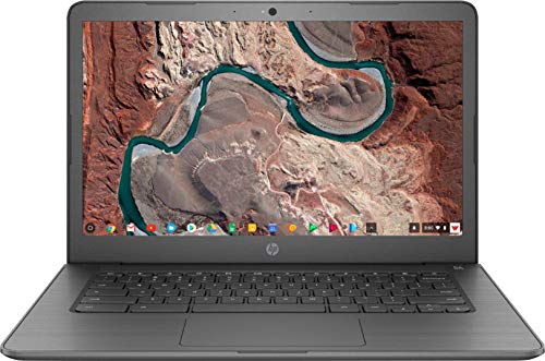 2021 HP Premium Chromebook 14" HD Touchscreen Laptop, Intel Celeron N3350 Dual-core (up to 2.4GHz), 4GB RAM, 32GB eMMC, 10+ Hours Battery, HD Webcam, USB-A&C, Chrome OS, WiFi w/Marxsol Cables