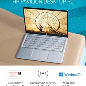 HP 14 Laptop, Qualcomm Snapdragon 7c Processor, 8 GB RAM, 128 GB eMMC, 14-inch Full HD Touchscreen, Windows 11 Home, Thin & Portable, Long Battery Life, Wi-Fi 5 & Bluetooth 5 Combo (14-ed0010nr, 2021)