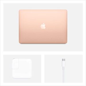 Early 2020 Apple MacBook Air with 1.1GHz Intel Core i3 processor (13 inch, 8GB RAM, 256GB SSD) Gold (Renewed)