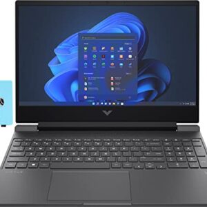 HP Victus 15.6" 144Hz FHD IPS Gaming Laptop (Intel i7-12650H 10-Core, 16GB DDR4, 512GB SSD, RTX 3050 Ti 4GB GDDR6), Backlit KYB, WiFi 6, BT 5.2, HD Webcam, Win 11 Home with Hub (15-fa0032dx)