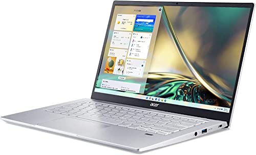 Acer 2023 Newest Swift 3 Intel Evo Thin & Light Laptop, 14" FHD Display, Intel Core i7-1165G7, 8GB LPDDR4X, 512GB SSD, Intel Iris Xe Graphics, Fingerprint Reader, Windows 11, Sparkly Siliver