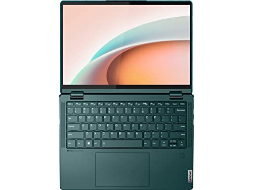 Lenovo 2023 Yoga 6 2-in-1 360° 13.3" WUXGA Touchscreen Laptop, AMD Ryzen 5 5500U, 8GB RAM, 256GB PCIe SSD, Backlit Keyboard, Fingerprint Reader, Win 11, Dark Teal, 32GB SnowBell USB Card