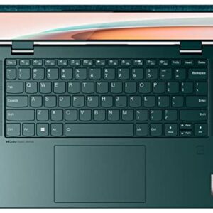 Lenovo 2023 Yoga 6 2-in-1 360° 13.3" WUXGA Touchscreen Laptop, AMD Ryzen 5 5500U, 8GB RAM, 256GB PCIe SSD, Backlit Keyboard, Fingerprint Reader, Win 11, Dark Teal, 32GB SnowBell USB Card