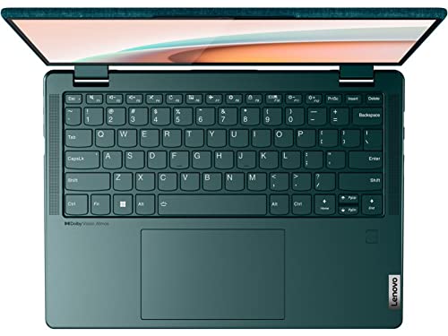 Lenovo 2023 Yoga 6 2-in-1 360° 13.3" WUXGA Touchscreen Laptop, AMD Ryzen 5 5500U, 8GB RAM, 256GB PCIe SSD, Backlit Keyboard, Fingerprint Reader, Win 11, Dark Teal, 32GB SnowBell USB Card