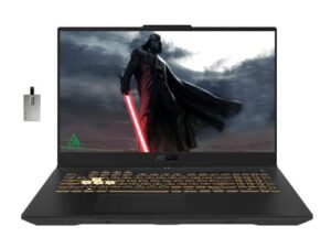 asus 2022 tuf f17 17.3″ fhd 144hz gaming laptop, intel 12th core i7-12700h, 64gb ram, 4tb pcie ssd, nvidia geforce rtx 3050ti graphics 4gb, backlit keyboard, win 11, black, 32gb snowbell usb card