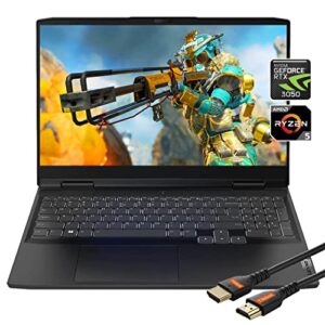 lenovo ideapad gaming 3 laptop rtx 3050 nvidia| 15.6″ fhd display 120hz| amd ryzen 5 6600h| windows 11| wi-fi 6| backlit keyboard| usb c| webcam| hdmi cable| gaming pc (32gb ddr5 ram |1tb pcie ssd)