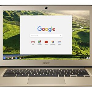 Acer Chromebook 14, Aluminum, 14-inch Full HD, Intel Celeron N3160, 4GB LPDDR3, 32GB, Chrome, Gold, CB3-431-C0AK