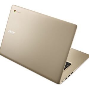 Acer Chromebook 14, Aluminum, 14-inch Full HD, Intel Celeron N3160, 4GB LPDDR3, 32GB, Chrome, Gold, CB3-431-C0AK