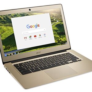 Acer Chromebook 14, Aluminum, 14-inch Full HD, Intel Celeron N3160, 4GB LPDDR3, 32GB, Chrome, Gold, CB3-431-C0AK