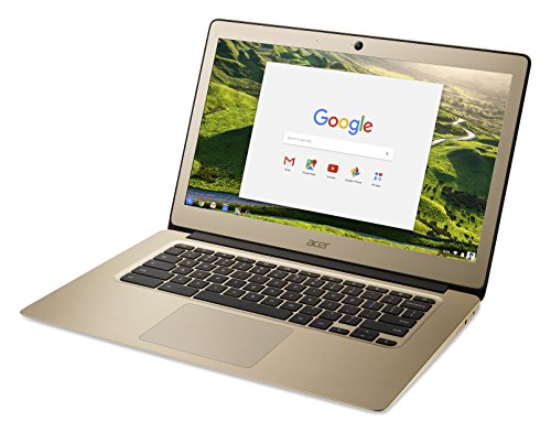 Acer Chromebook 14, Aluminum, 14-inch Full HD, Intel Celeron N3160, 4GB LPDDR3, 32GB, Chrome, Gold, CB3-431-C0AK