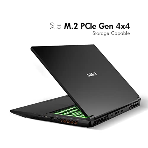 Sager 2023 NP7881D Gaming Laptop, 17.3 Inch FHD 144Hz 72% NTSC, Intel i9-13900HX, RTX 4060 8GB, 32GB RAM, 1TB Gen4 NVMe SSD, TBT 4, Win 11