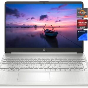 HP 15 Business Laptop, 15.6" HD Display, AMD Ryzen 7 5700U, Windows 11 Pro, 32GB RAM, 1TB SSD, WiFi 6, Bluetooth, Full-Size Keyboard, Thin & Portable, Long Battery Life, Durlyfish