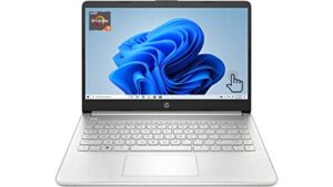 hp 2022 newest notebook laptop, 14″ hd touchscreen, amd ryzen 3 3250u processor, 16gb ddr4 ram, 512gb pcie nvme ssd, webcam, hdmi, usb type-c, wireless-ac wi-fi 5, bluetooth, windows 11 home, silver