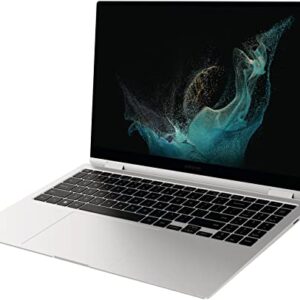 SAMSUNG Galaxy Book2 Pro 360 15 2-in-1 Laptop 15.6" FHD AMOLED Touchscreen 12th Generation Intel 12-Core i7-1260P 16GB RAM 1TB SSD Backlit Keyboard Fingerprint Thunderbolt USB-C HDMI Win11 Silver