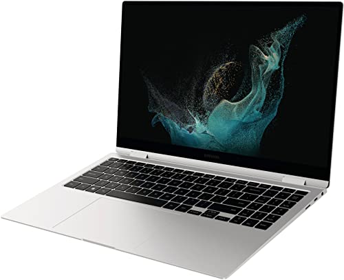 SAMSUNG Galaxy Book2 Pro 360 15 2-in-1 Laptop 15.6" FHD AMOLED Touchscreen 12th Generation Intel 12-Core i7-1260P 16GB RAM 1TB SSD Backlit Keyboard Fingerprint Thunderbolt USB-C HDMI Win11 Silver