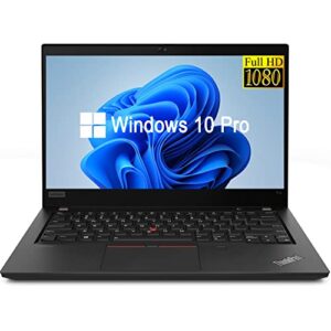 2022 newest lenovo thinkpad t14, 14″ fhd ips display, amd ryzen 5 pro 4650u hexa-core processor, amd radeon graphics, 40gb ram, 1tb pcie ssd, backlit keyboard, fingerprint reader, windows 10 pro