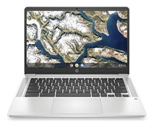 hp chromebook 14-inch hd laptop, intel celeron n4000, 4 gb ram, 32 gb emmc, chrome (14a-na0010nr, mineral silver)