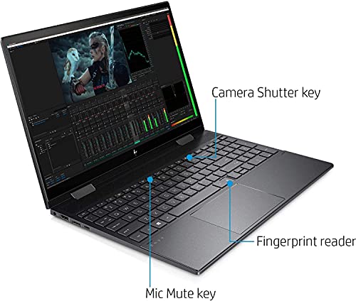 Newest HP Envy x360 2 in 1, 15.6" FHD Touchscreen business laptop, AMD Ryzen 5 5500U 6 cores (up to 4GHz Beat i7-7500U), 16GB RAM, 512GB PCIe SSD, Backlit-KB, FP Reader, Win11H, with 32GB USB Card