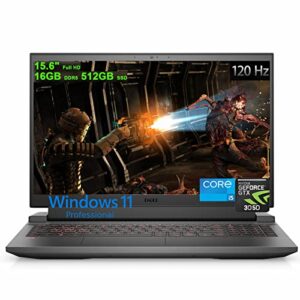 dell g15 5000 5520 15 gaming laptop | 15.6″ full hd wva 120hz | 12th gen intel 12-core i5-12500h (>i7-11850h) | 16gb ddr5 512gb ssd | geforce rtx 3050 4gb | backlit usb-c hdmi rgb camera win11pro gray