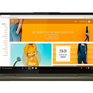 Lenovo 2022 Yoga 7i 2-in-1 360° 15.6" Touch Screen Laptop, Intel Evo Platform Core i7 1165G7, 12GB RAM, 1TB PCIe SSD, Intel Iris Xe Graphics, Backlit Keyboard, Win 11, Dark Moss, 32GB USB Card