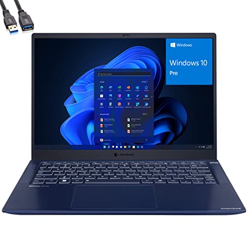 2023 Toshiba Dynabook Portege X40L-K 14" WUXGA 400nits Business Laptop, 12th Gen Intel 12-Core i5-1250P up to 4.4GHz, 8GB RAM, 256GB PCIe SSD, WiFi 6, Backlit KB, Windows 10 Pro, BROAG Extension Cable