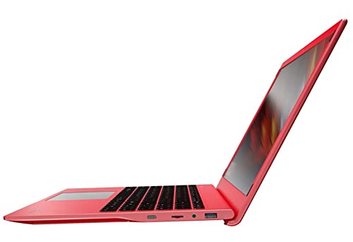 Gateway 15.6 FHD Ultra Slim Notebook in Red Intel Quad Core up to 3.1Ghz 4GB DDR4 128GB SSD Tuned by THX Audio HDMI Cortana Webcam Windows 11 (Renewed)