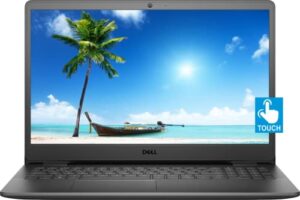 dell 2022 inspiron 3000 15 laptop, 15.6″ full hd touchscreen display, intel dual core i3-1115g4, 12gb ddr4, 256gb pcie ssd, online meeting ready, wifi, rj-45, hdmi, win 10 s