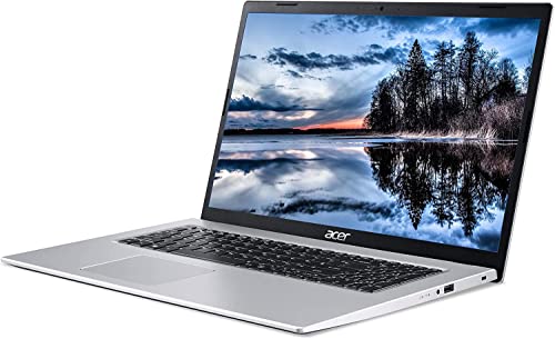 Acer Newest Aspire 3 17.3'' Full HD Screen Laptop, 11th Gen Intel Core i5-1135G7(Beat i7-1065G7, Up to 4.2GHz), 8GB RAM, 256GB SSD, Webcam, WiFi, HDMI, RJ-45, Bluetooth, Windows 10, Silver+JVQ MP