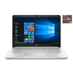 hp 14″ hd laptop computer, amd ryzen 3 3250u up to 3.5ghz (beat i5-7200u), 128gb ssd, 8gb ddr4 ram, wifi, bluetooth, hdmi, webcam, windows 10 s, online class ready