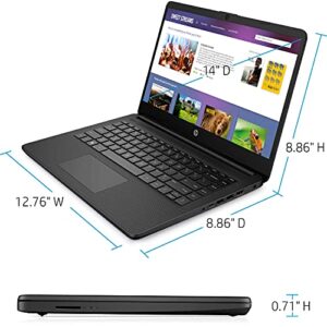 HP Pavilion Laptop (2022 Model), 14-inch Micro-Edge HD Display, Intel Pentium Silver N5030, 16GB RAM, 512GB SSD, Thin & Portable, Webcam, HDMI, Wi-Fi, Bluetooth, Windows 11 Black