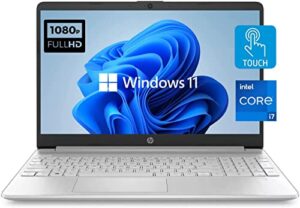 hp 15.6″ fhd 1920×1080 ips touchscreen laptop, intel core i7-1065g7,16gb ram, 512gb ssd,silver, windows 10 home,silver