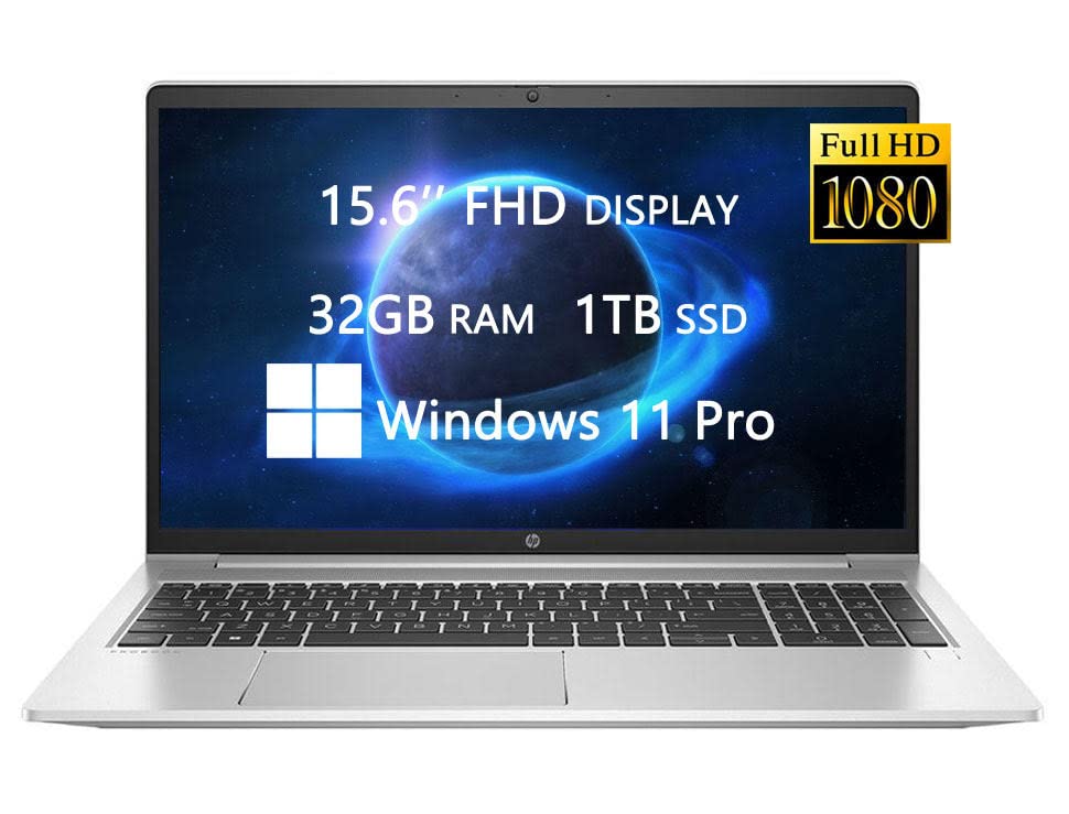 2022 Newest Upgraded HP ProBook 450 G8 Laptops for Business and Professionals, 15.6 inch FHD Computer, Intel Core i5 1135G7, 32GB RAM, 1TB SSD, Backlit Keyboard, Windows 11 Pro, ROKC HDMI Cable