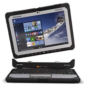 panasonic toughbook cf-20, 10.1″ multi touch, 1920 x 1200, m5-6y57@1.1ghz, 8gb, 256gb ssd, wi-fi, bluetooth, dual pass, webcam, rear camera, emissive backlit keyboard, win 10 pro, 4g lte (renewed)