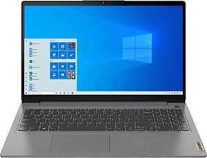 lenovo ideapad 3 15itl06 82h801efus 15.6″ laptop full hd i3-1115g4 2 core 8gb 256gb ssd arctic gray windows renewed