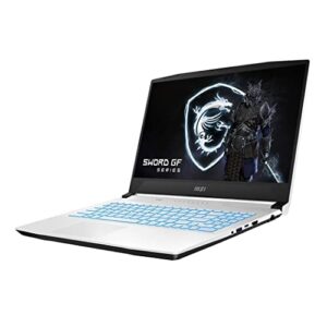 MSI Sword 3070Ti Gaming Laptop, 15.6" FHD IPS 144Hz, 12th Gen Intel 10-Core i7-12650H, GeForce RTX 3070 Ti, 32GB RAM, 1TB PCIe SSD, VR Ready, USB-C, RJ45, Backlit, White, SPS HDMI 2.1 Cable, Win 11