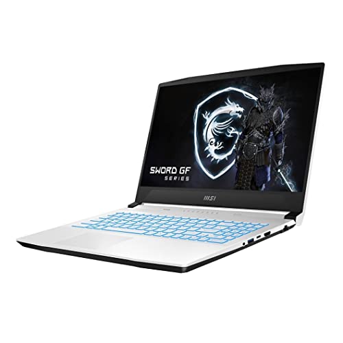 MSI Sword 3070Ti Gaming Laptop, 15.6" FHD IPS 144Hz, 12th Gen Intel 10-Core i7-12650H, GeForce RTX 3070 Ti, 32GB RAM, 1TB PCIe SSD, VR Ready, USB-C, RJ45, Backlit, White, SPS HDMI 2.1 Cable, Win 11