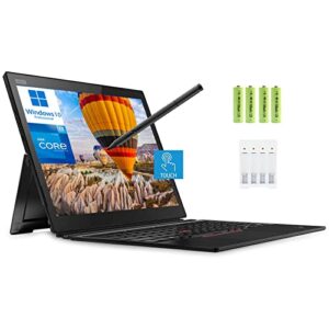 [windows 10 pro] lenovo thinkpad x1 tablet gen 3 2-in-1 business laptop, 13” ips touchscreen 400 nits intel 4-core i7-8650u, 8gb ram 512gb pcie ssd, fingerprint reader, detachable keyboard, w/battery