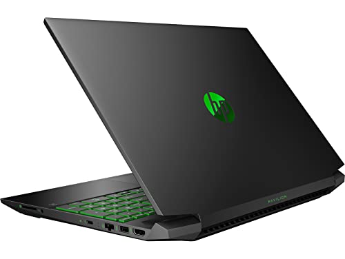 HP Pavilion 15z 15.6" 144Hz FHD IPS Gaming Laptop (AMD Ryzen 5 5600H 6-Core, 8GB RAM, 500GB HDD, GTX 1650 4GB, Green Backlit KYB, WiFi 6, BT 5.2, RJ-45, Win 11 Pro) w/Hub