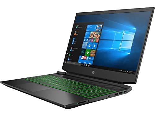 HP Pavilion 15z 15.6" 144Hz FHD IPS Gaming Laptop (AMD Ryzen 5 5600H 6-Core, 8GB RAM, 500GB HDD, GTX 1650 4GB, Green Backlit KYB, WiFi 6, BT 5.2, RJ-45, Win 11 Pro) w/Hub