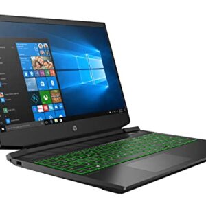 HP Pavilion 15z 15.6" 144Hz FHD IPS Gaming Laptop (AMD Ryzen 5 5600H 6-Core, 8GB RAM, 500GB HDD, GTX 1650 4GB, Green Backlit KYB, WiFi 6, BT 5.2, RJ-45, Win 11 Pro) w/Hub