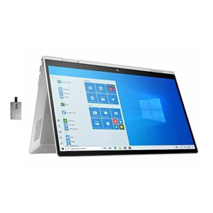 2022 hp envy x360 2-in-1 15.6″ fhd touchscreen laptop computer, intel core i7-1165g7, 32gb ram, 2tb pcie ssd, backlit keyboard, iris xe graphics, b&o audio, windows 11, silver, 32gb usb card