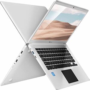 lincplus p3 14 inch thin and light laptop pc, 4gb ram 128gb emmc 1080p full hd ips computer, intel celeron dual-core, mini notebook,windows 10 home in s mode,uk keyboard white